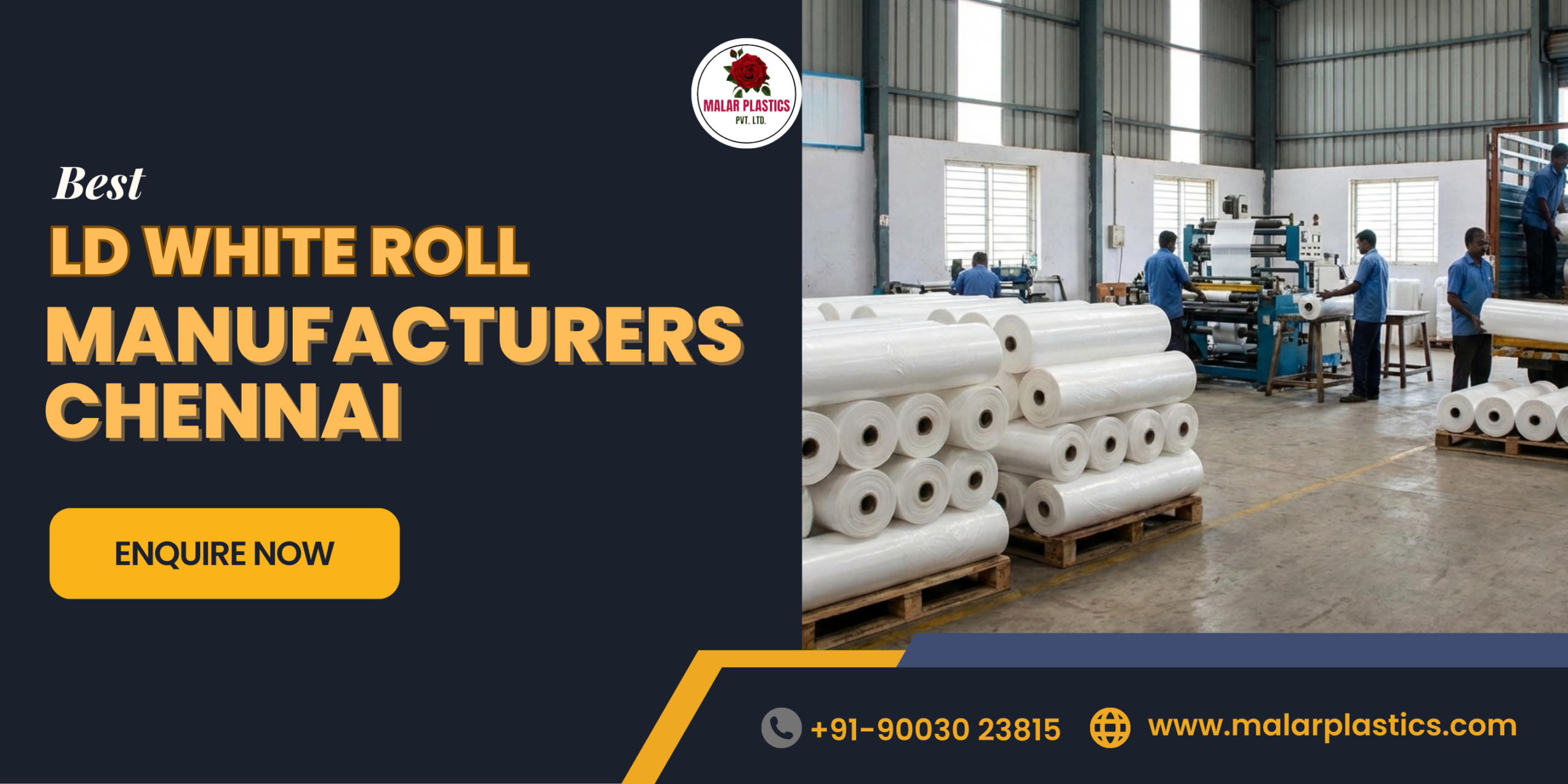 Best LD White Rolls Manufacturers in Chennai | Malar plastics